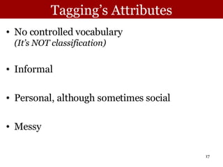 Classification, Tagging & Search | PPT