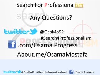 Search For professionalism | PPT