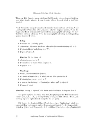 Searchable symmetric encryption security definitions | PDF