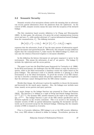 Searchable symmetric encryption security definitions | PDF