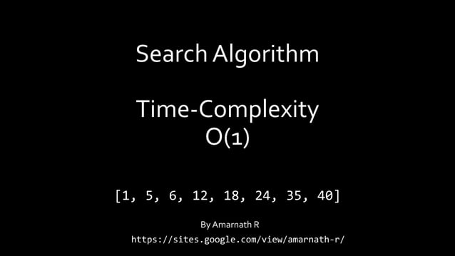 Search Algorithm Using Linear Regression Line Ppt