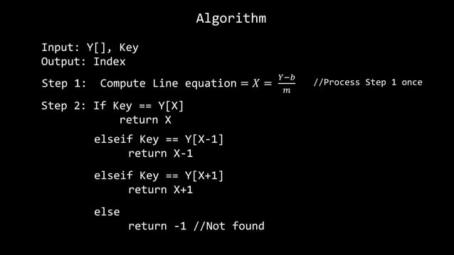 Search Algorithm Using Linear Regression Line Ppt