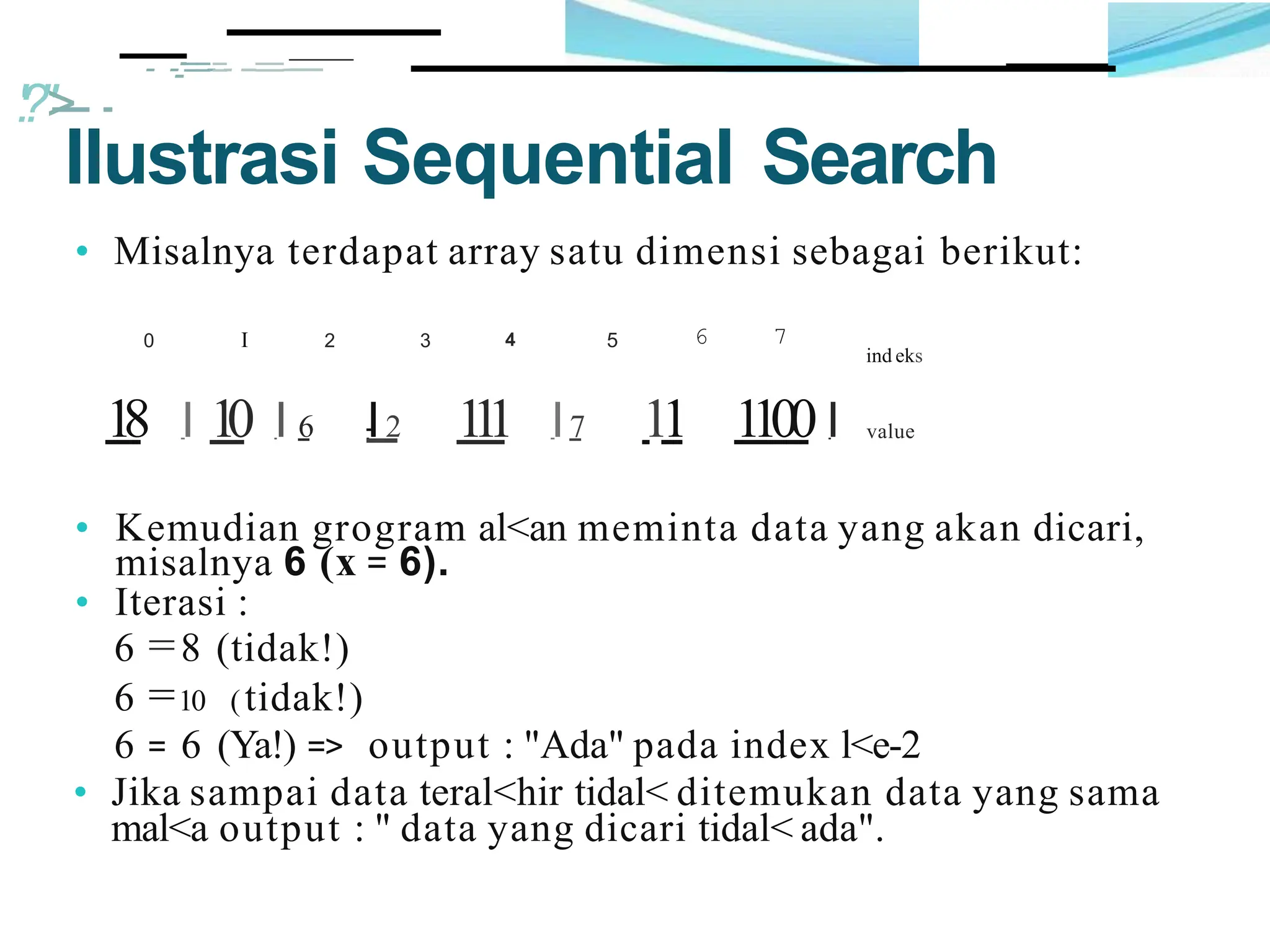 Modul pembelajaran Searching Algorithm.pptx