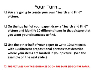 Search and find activity for preps | PDF