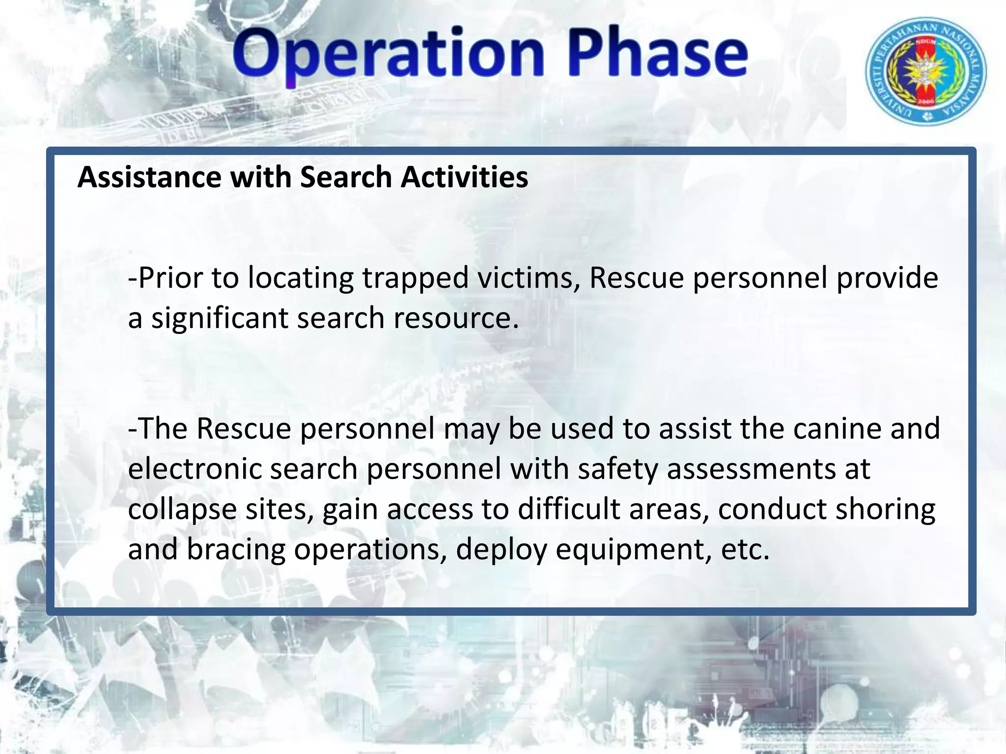 Search and rescue | PPTX