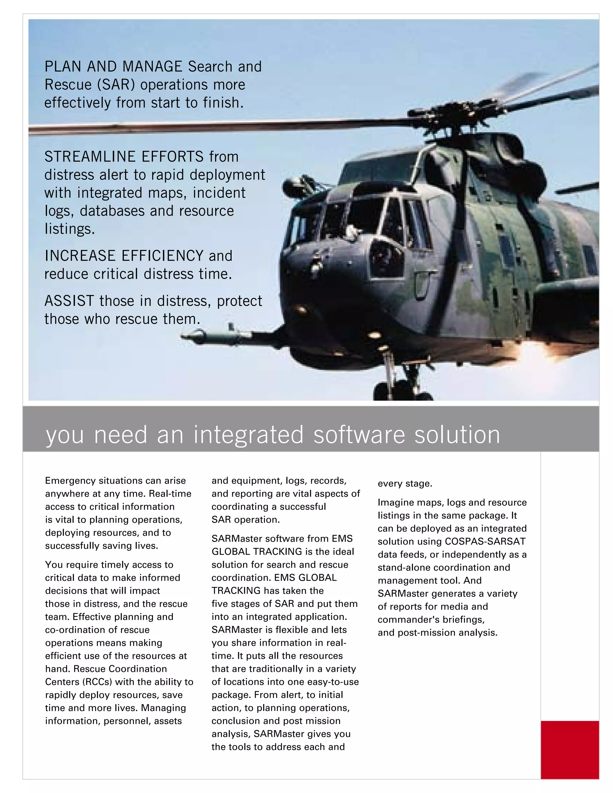 Honeywell Search And Rescue (SAR) Solutions | PDF