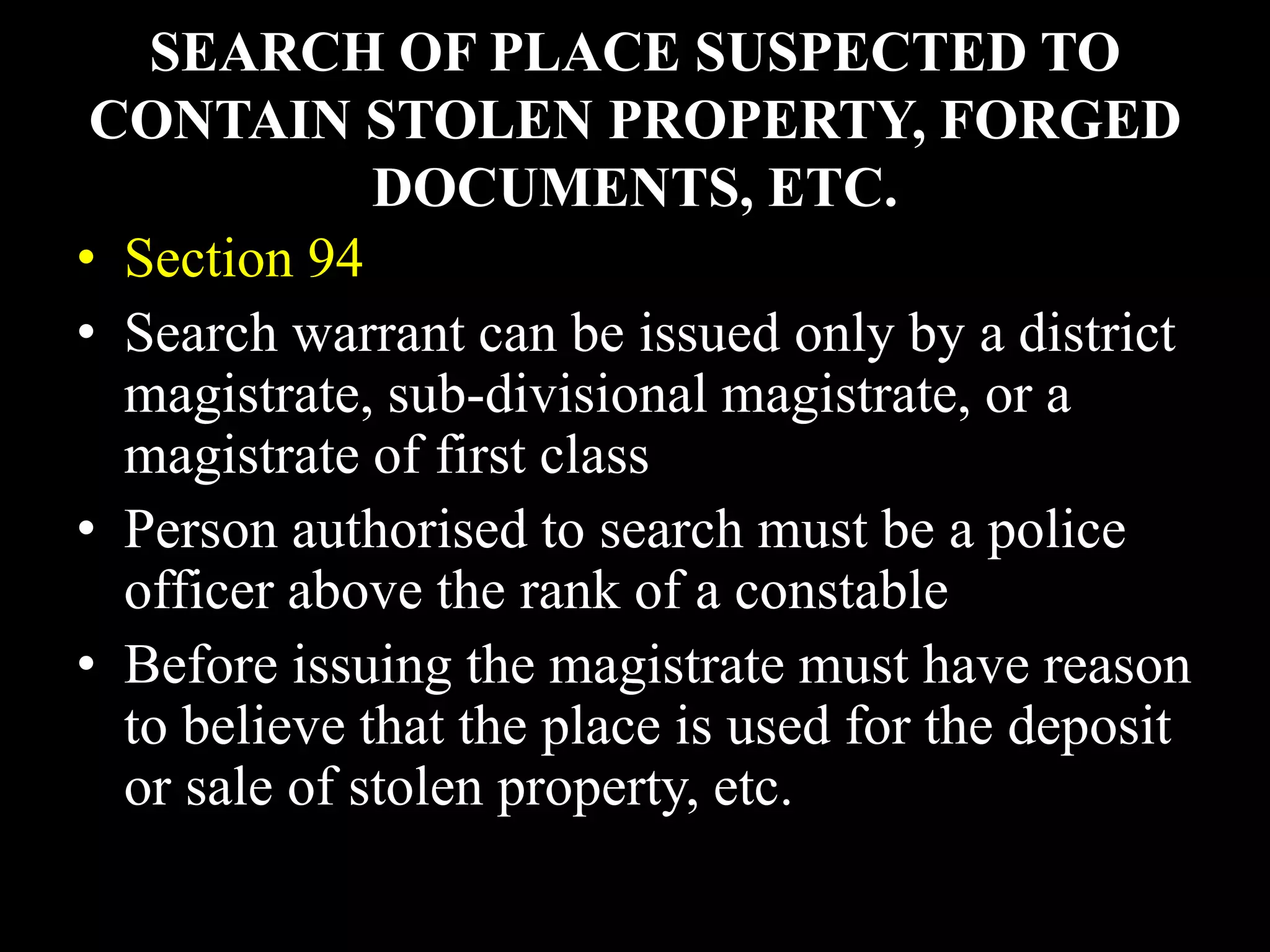 Search and seizure | PPTX