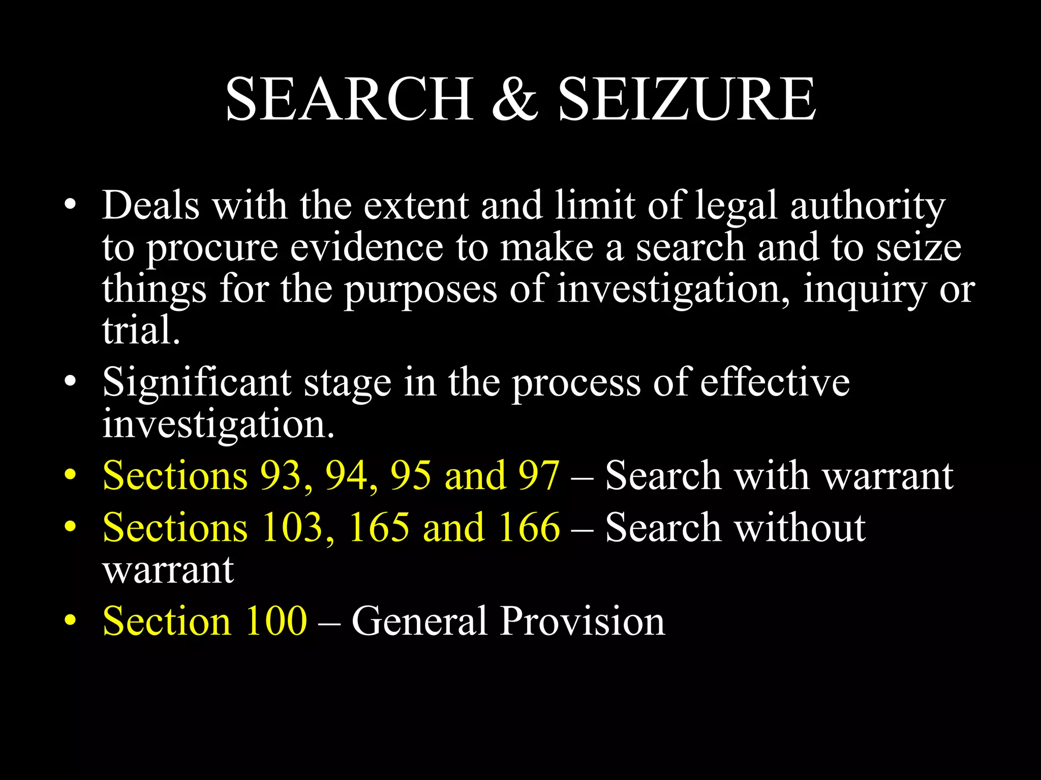 Search and seizure | PPTX