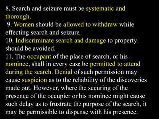 Search and seizure | PPTX