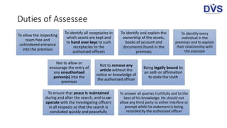 Search and Seizure under Income Tax Act | PPTX