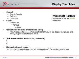 Search Customizations in SharePoint 2013 | PPTX | Search | Internet