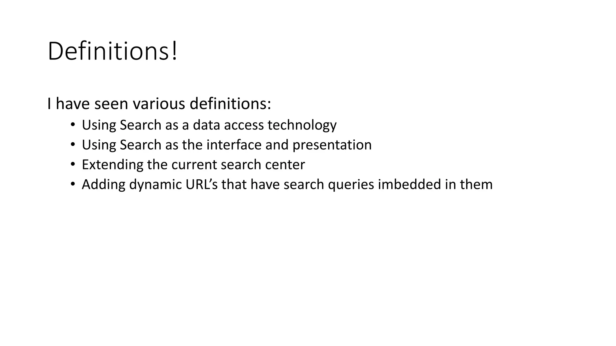 Search driven architecture in SharePoint | PPT