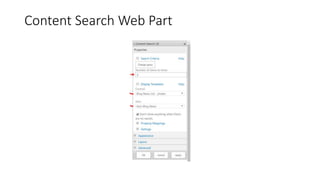 Search driven architecture in SharePoint | PPTX