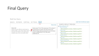 Search driven architecture in SharePoint | PPT