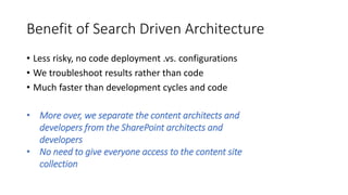 Search driven architecture in SharePoint | PPT