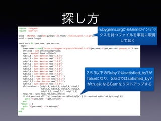 Searched gems which supports only ruby 2.6 | PPT