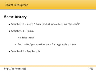 Search Intelligence @elo7.com