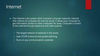 Search Engines & Web Browser & Internet & World wide Web (WWW) | PPTX