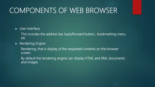 Search Engines & Web Browser & Internet & World wide Web (WWW) | PPTX