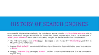 SEARCH ENGINE | PPT