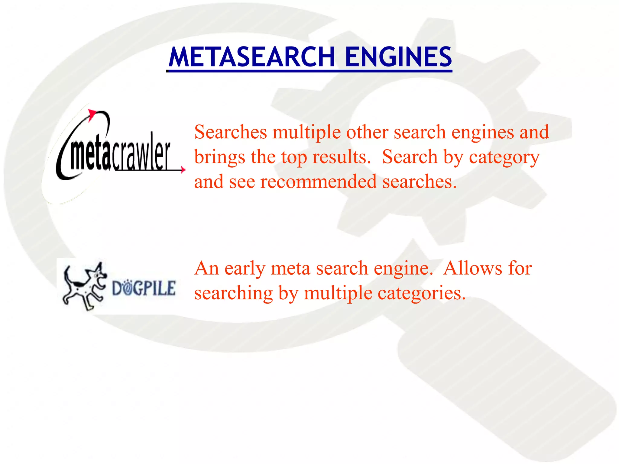 Types and overview of Search Engine | PPTX
