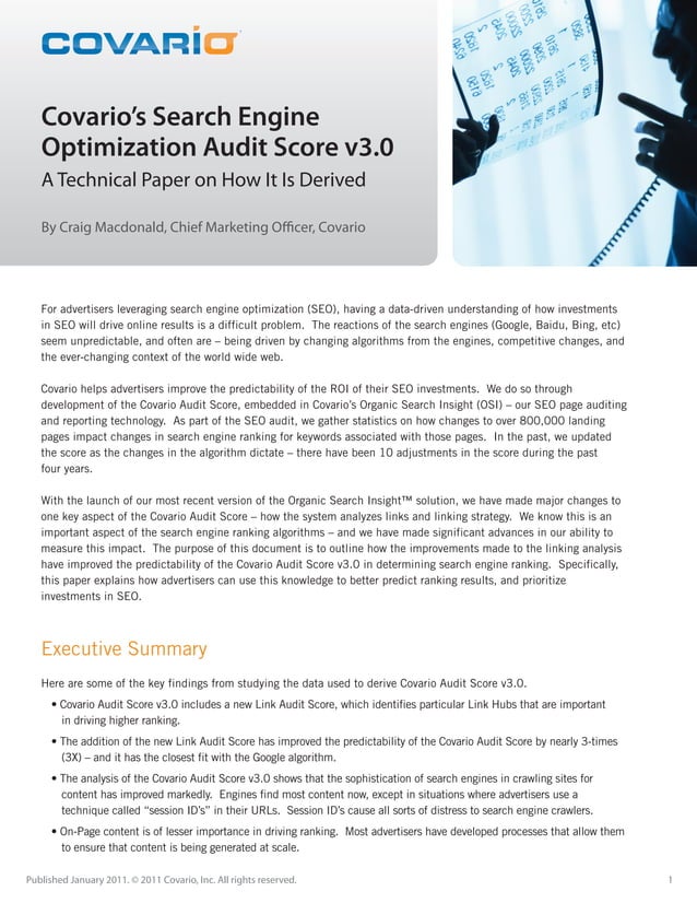 SEO Audit: Search Engine Optimization Audit Score v3.0 | PDF