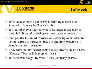 Early History of Search Engine by Viterbi School | PPT