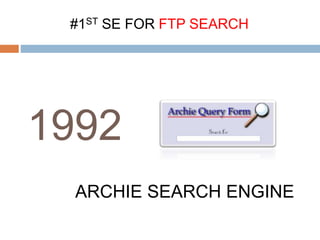 Search engine history - simple ppt | PPTX