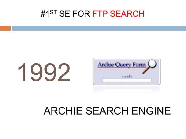 Search engine history - simple ppt | PPT