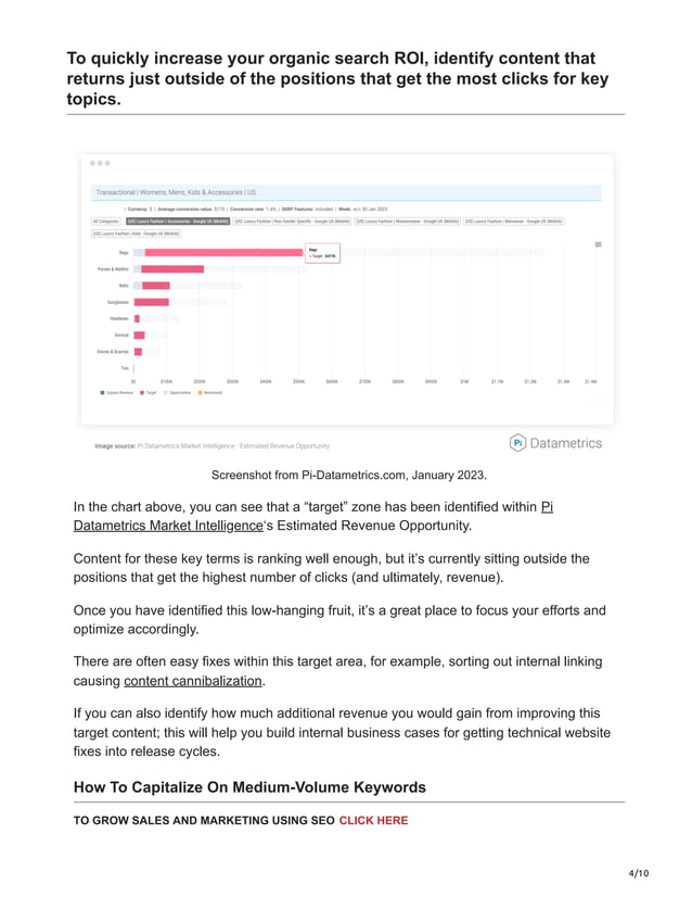 GUIDE TO INCREASE ROI USING SEO | PDF | Search | Internet