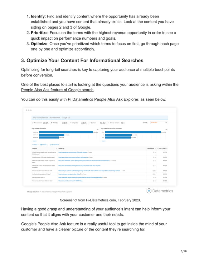 GUIDE TO INCREASE ROI USING SEO | PDF | Search | Internet