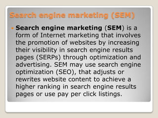 Search engine marketing | PPT