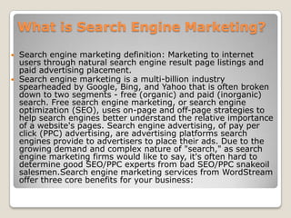 Search engine marketing | PPT