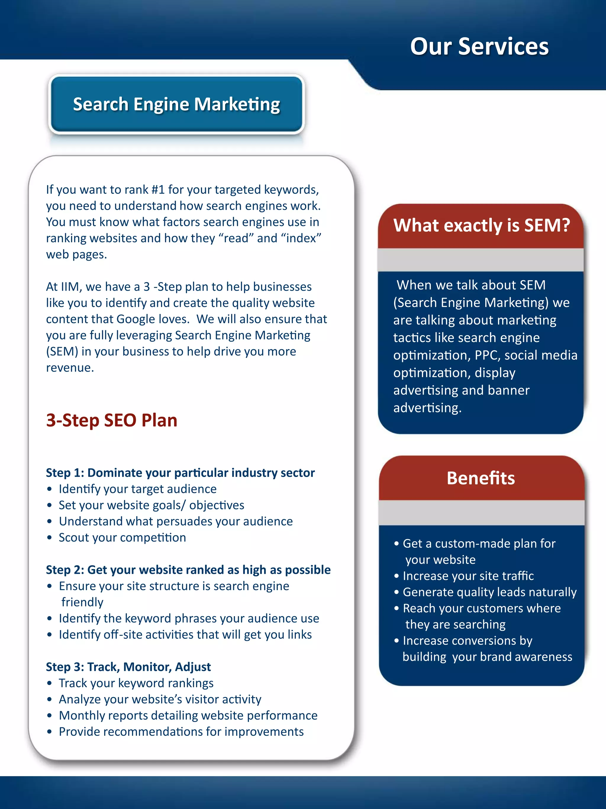 Search Engine Marketing brochure | PDF