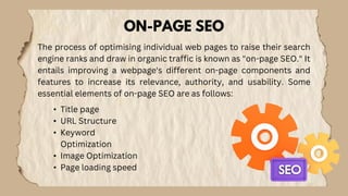 Search engine optimization training in Hyderabad | PPT
