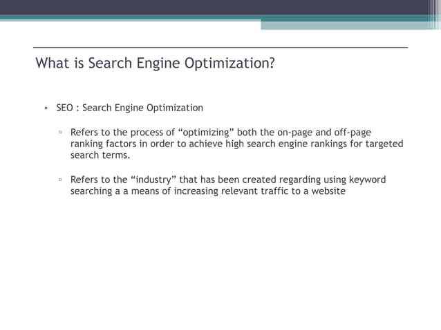 Search Engine Optimization | PPT