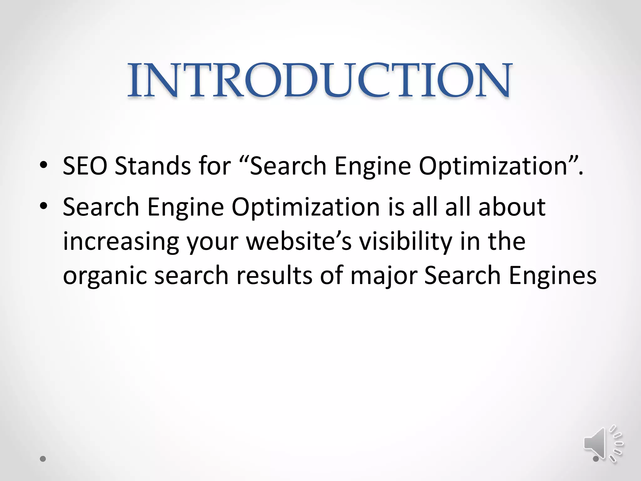 Search engine optimization | PPTX