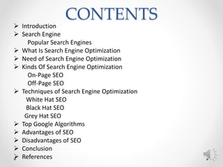 Search engine optimization | PPTX