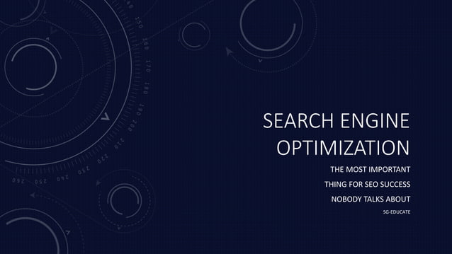 Introduction To Search Engine Optimization | PPT