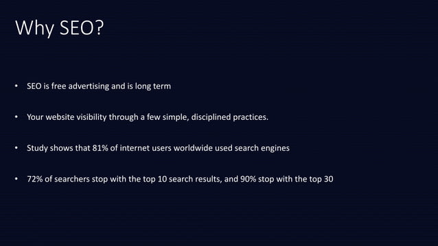 Introduction To Search Engine Optimization | PPT