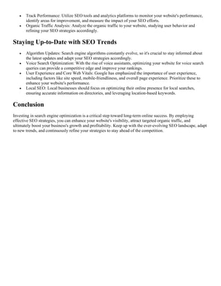 Search Engine Optimization.pdf | Search | Internet