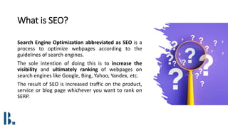 Search Engine Optimization- Meaning, Roadmap and Future | PPT