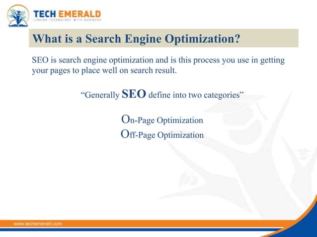 Search Engine Optimization Tutorial | PPT