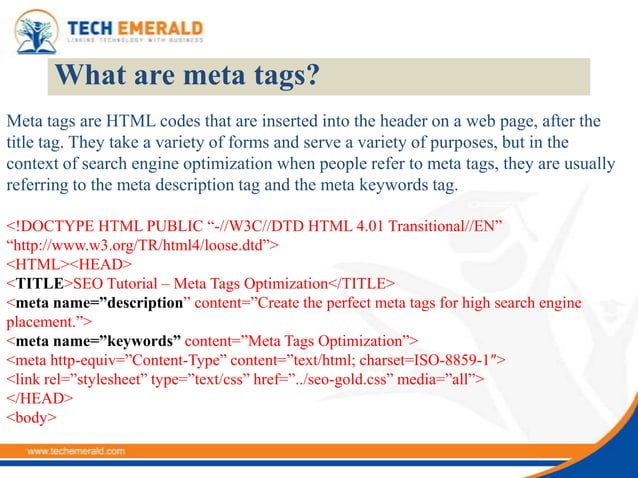 Search Engine Optimization Tutorial | PPT