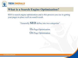 Search Engine Optimization Tutorial | PPT