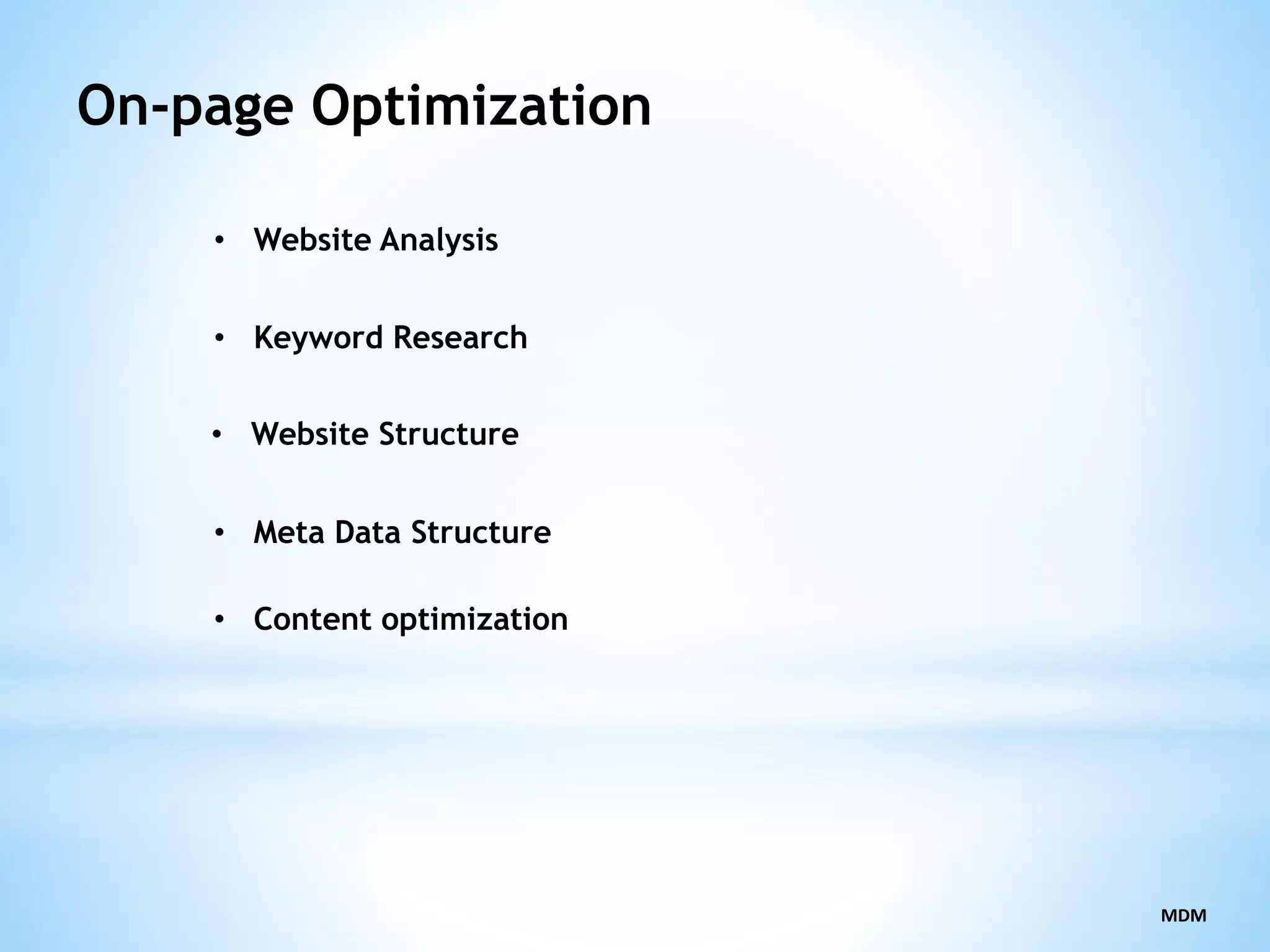 Search Engine Optimization Workflow | PPTX