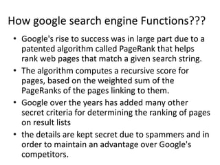 Search engine ppt | PPT