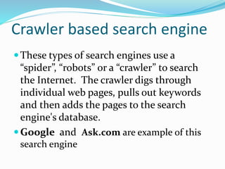 Search engine ppt | PPTX