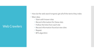 Search Engine working, Crawlers working, Search Engine mechanism | PPTX