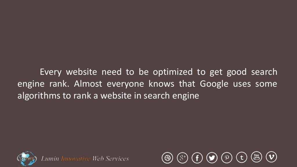 Search Engine Ranking Factors